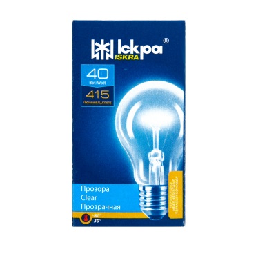 Light bulb Iskra 40W A50 E27 415lm 240V - Obender